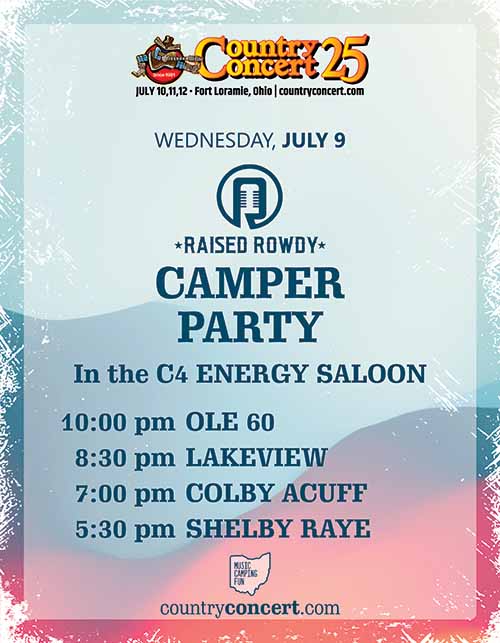 Country Concert Schedule